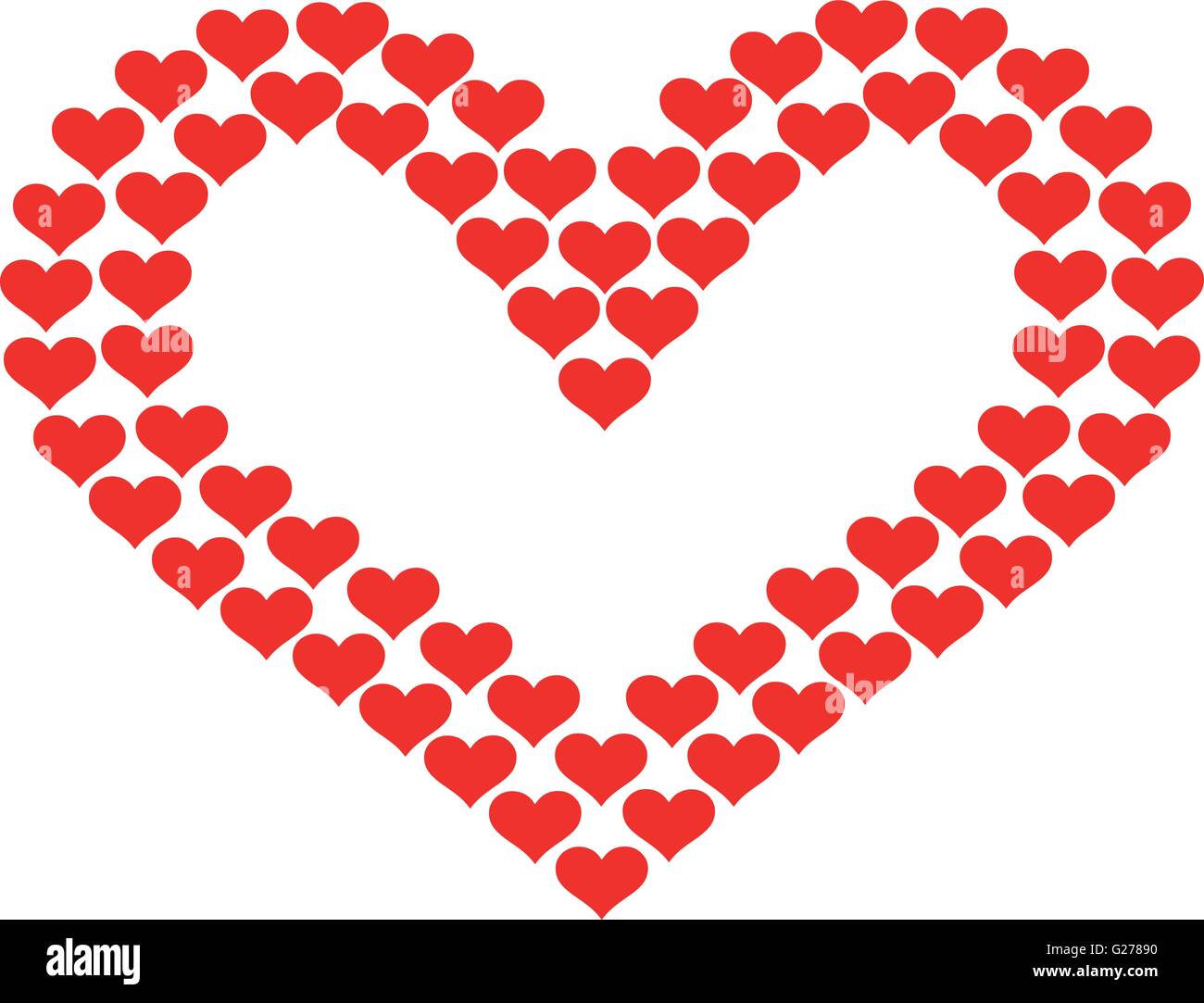 Heart framed with hearts Stock Vector Image & Art - Alamy