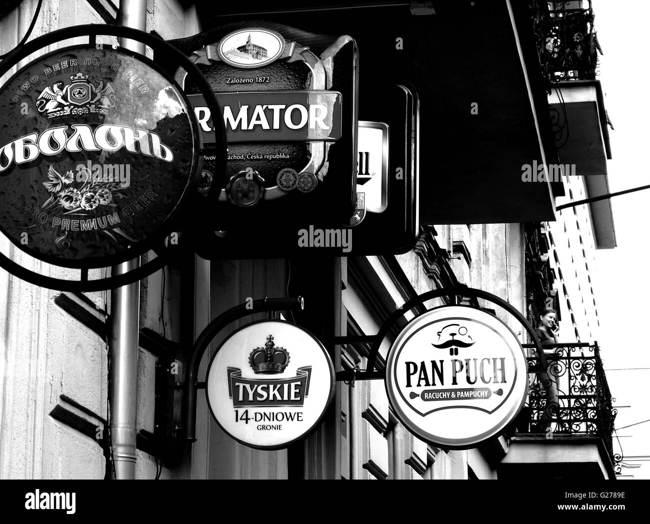 Bar girl Black and White Stock Photos & Images - Alamy