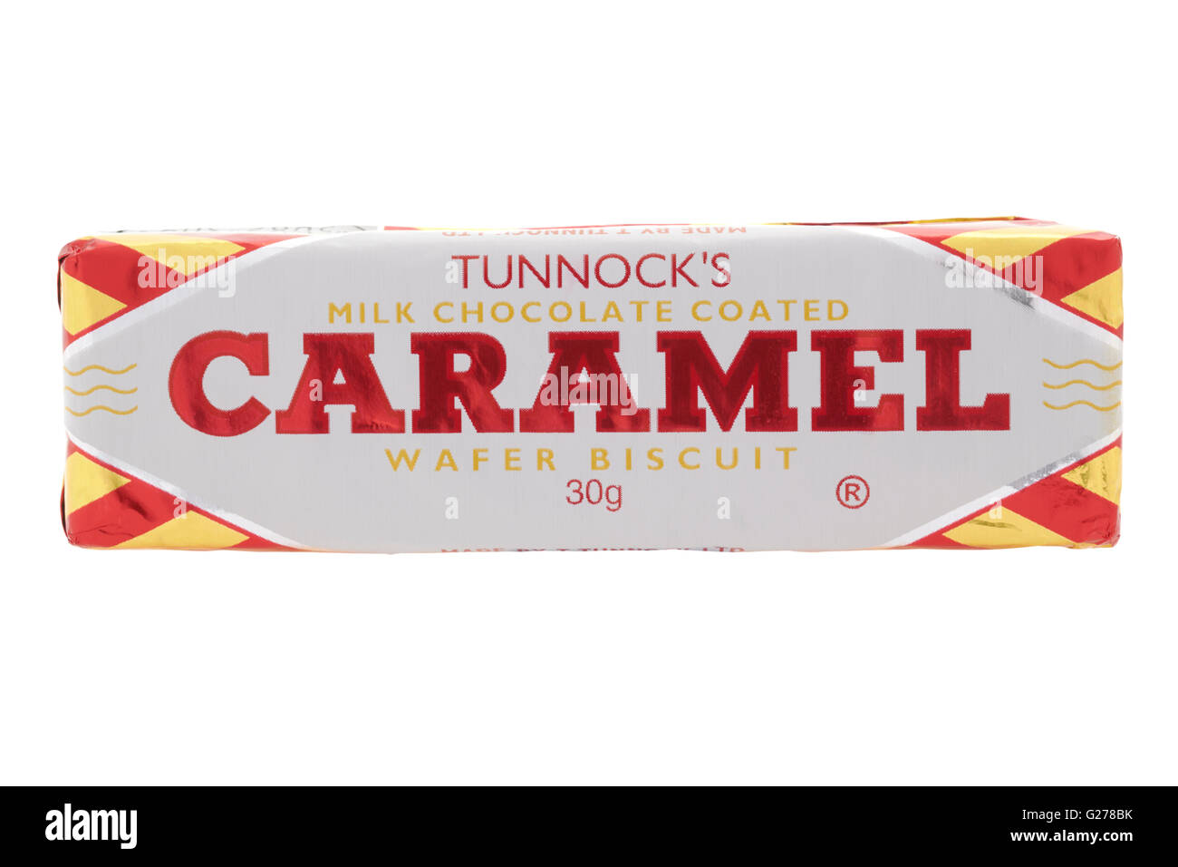 Tunnocks milk chocolate coated wafer biscuit Cut Out Stock Images ...