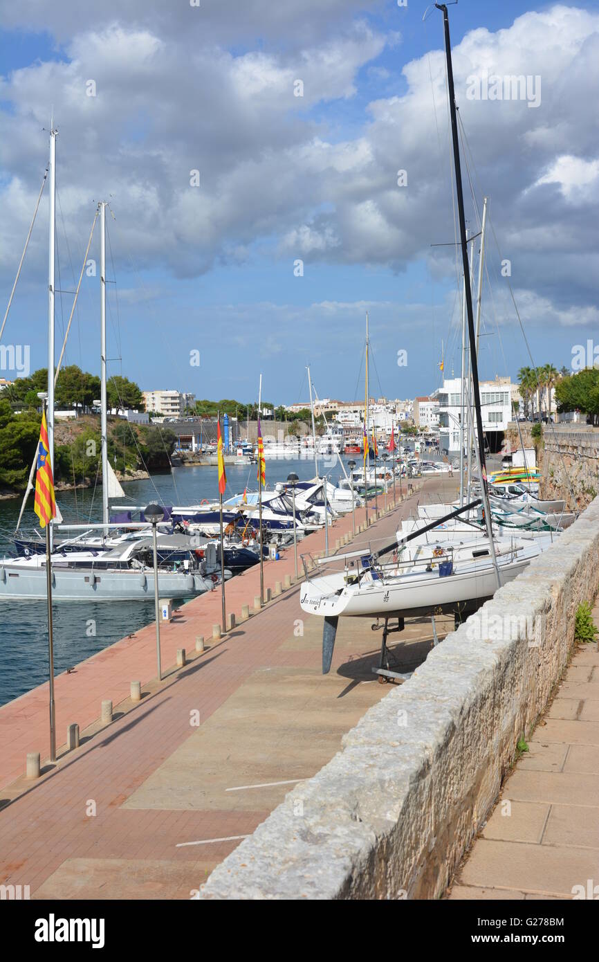 The Port of ciutadella, Menorca Stock Photo - Alamy