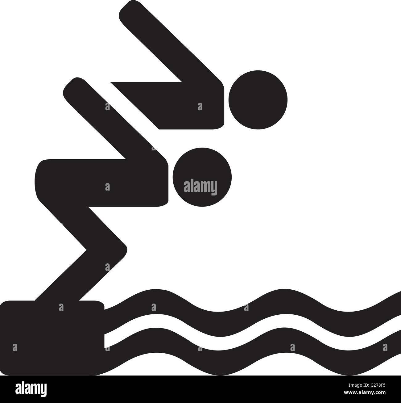 High diving pictogram Stock Vector Image & Art - Alamy
