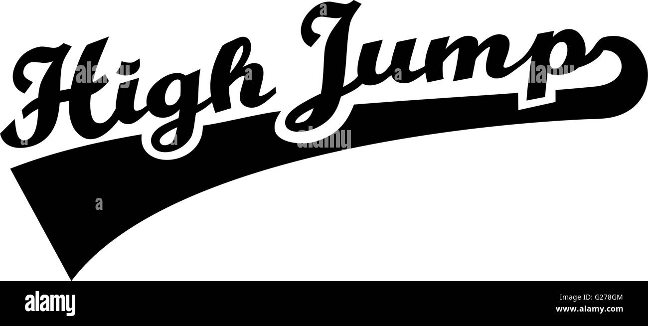 High Jump retro word Stock Vector Image & Art - Alamy