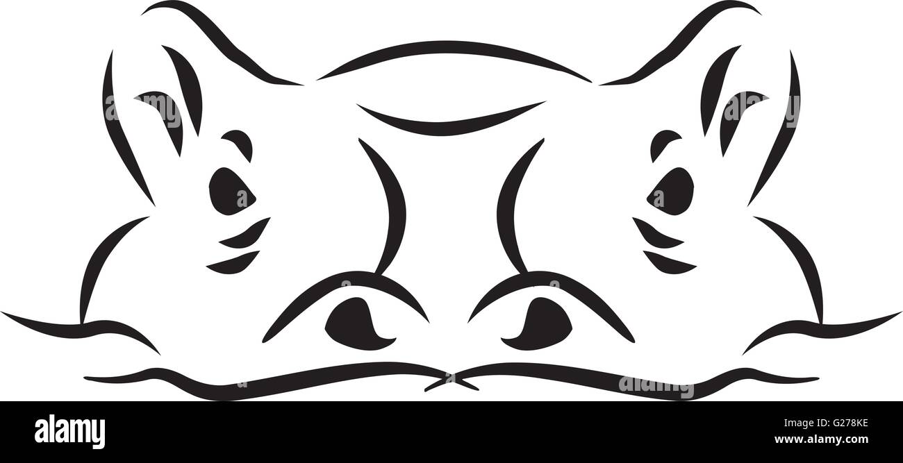 African swimming Stock Vector Images - Alamy