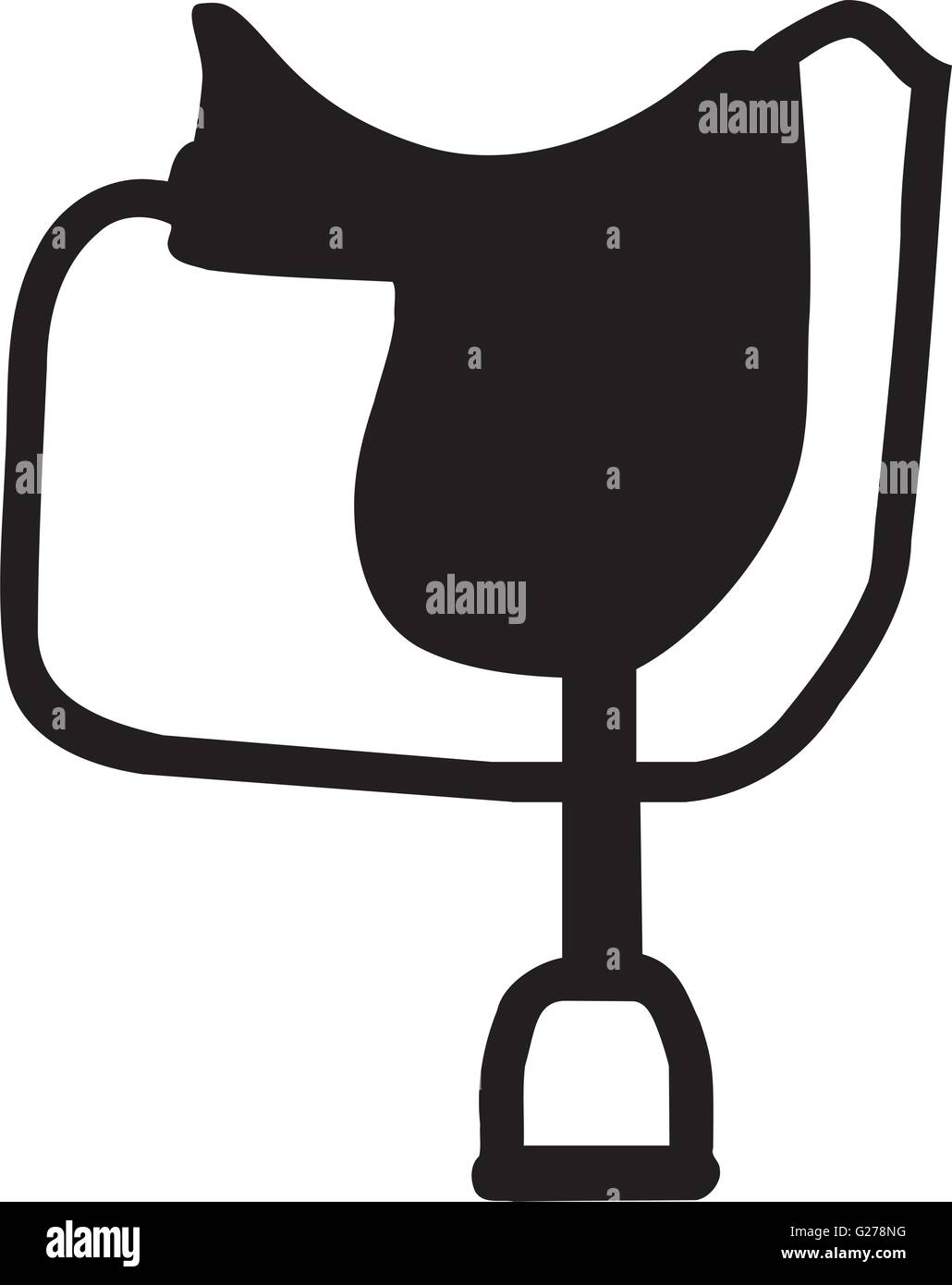 Saddle saddle Stock Vector Images - Alamy