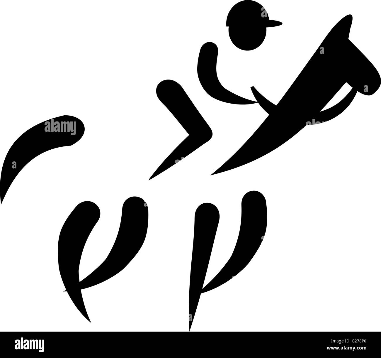 Horse race icon Stock Vector Image & Art - Alamy