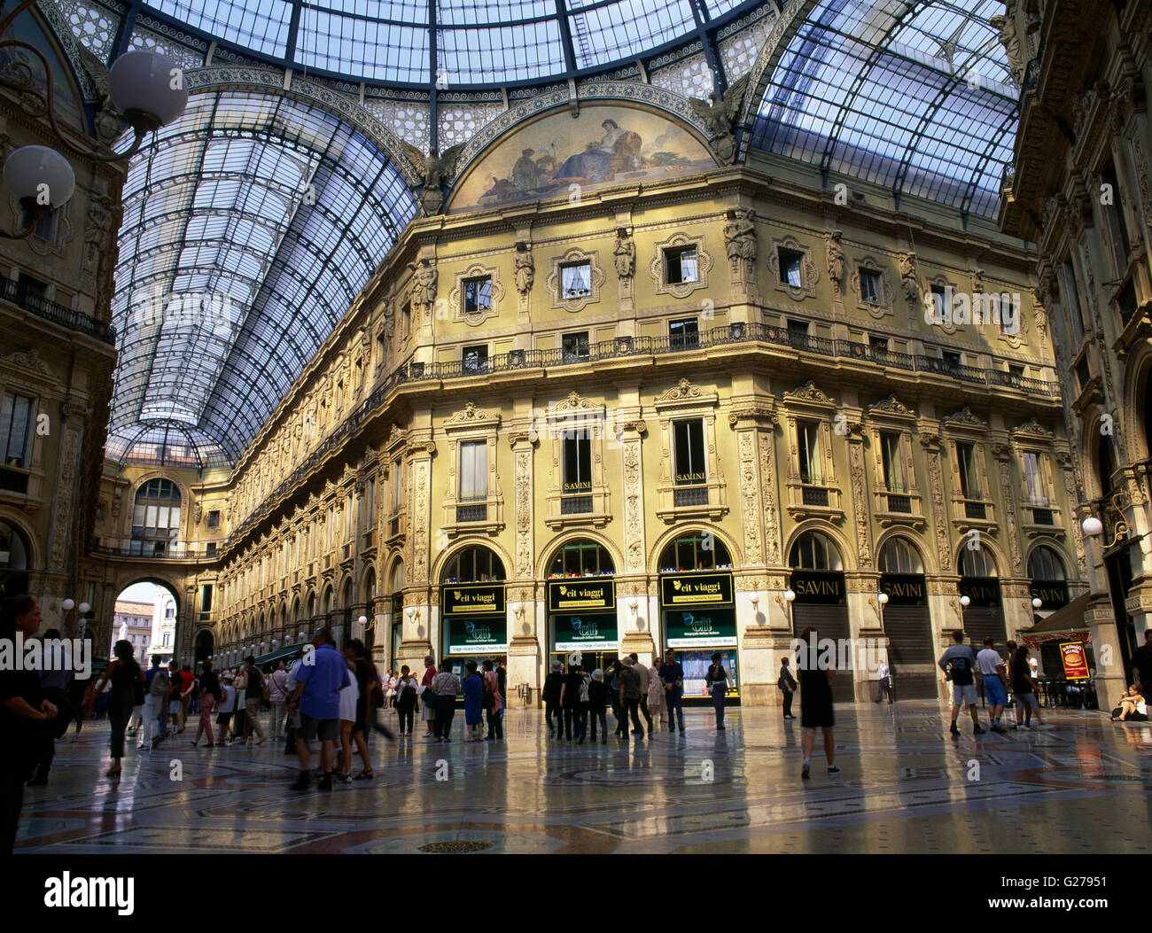 Milan Italy Galleria Vittorio Emanuele Ii Arcade Stock Photo - Alamy