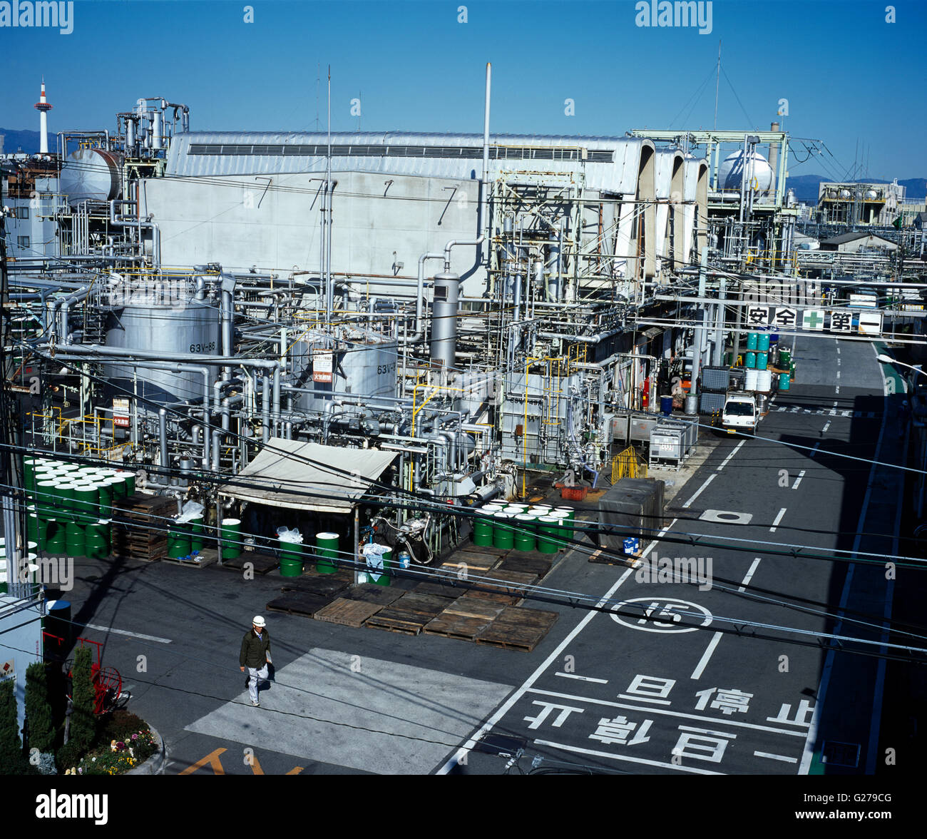 Japan factory road hi-res stock photography and images - Alamy
