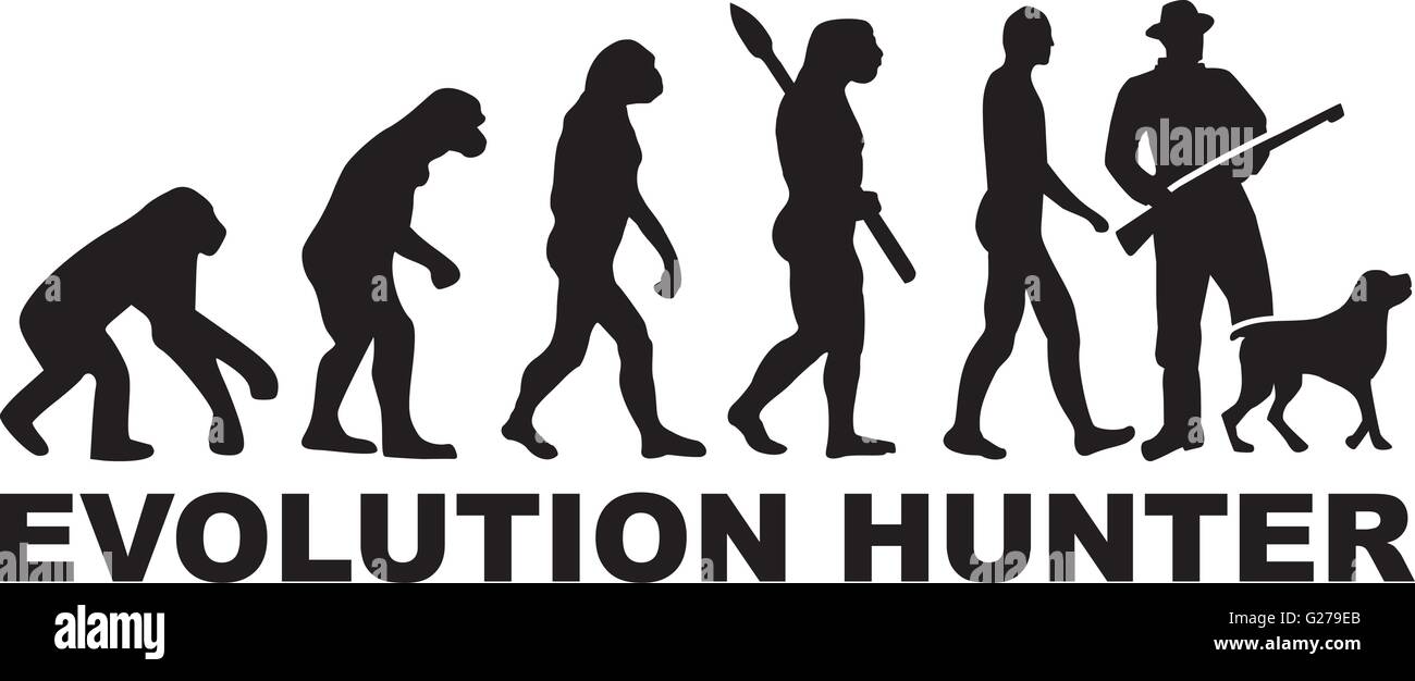 Hunter evolution Stock Vector Images - Alamy