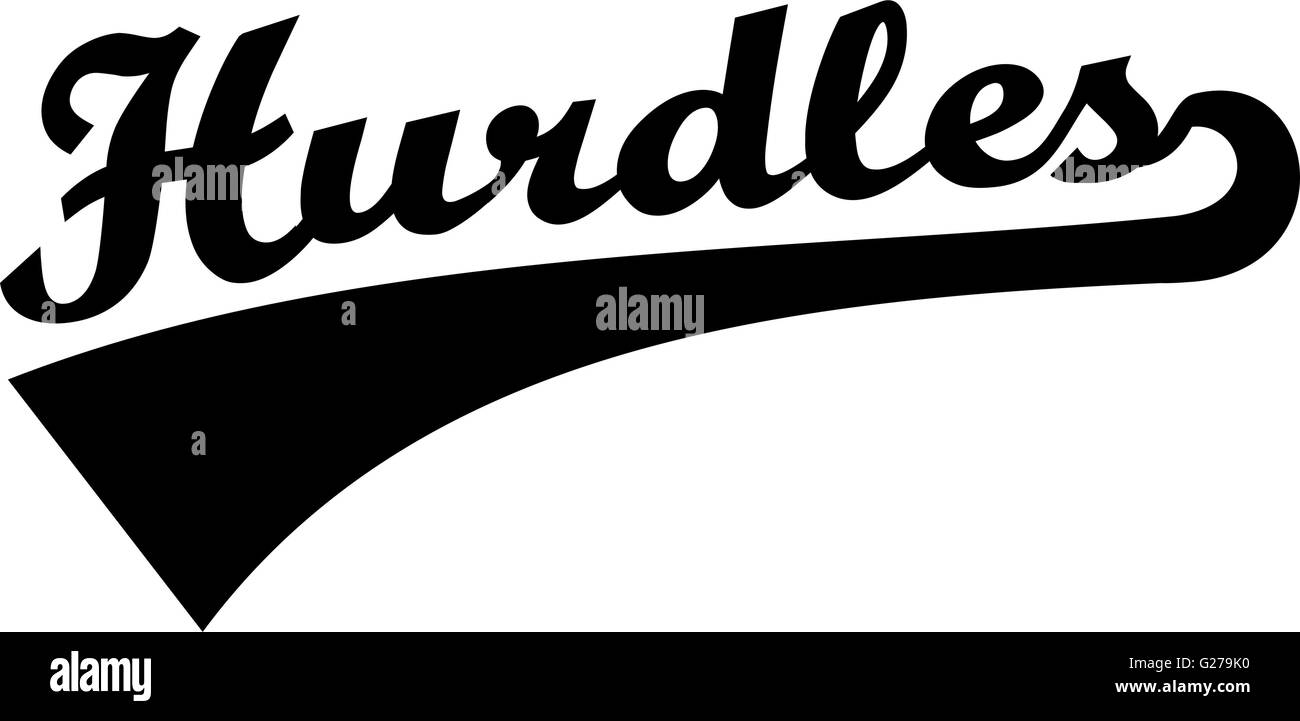 Hurdles retro word Stock Vector Image & Art - Alamy