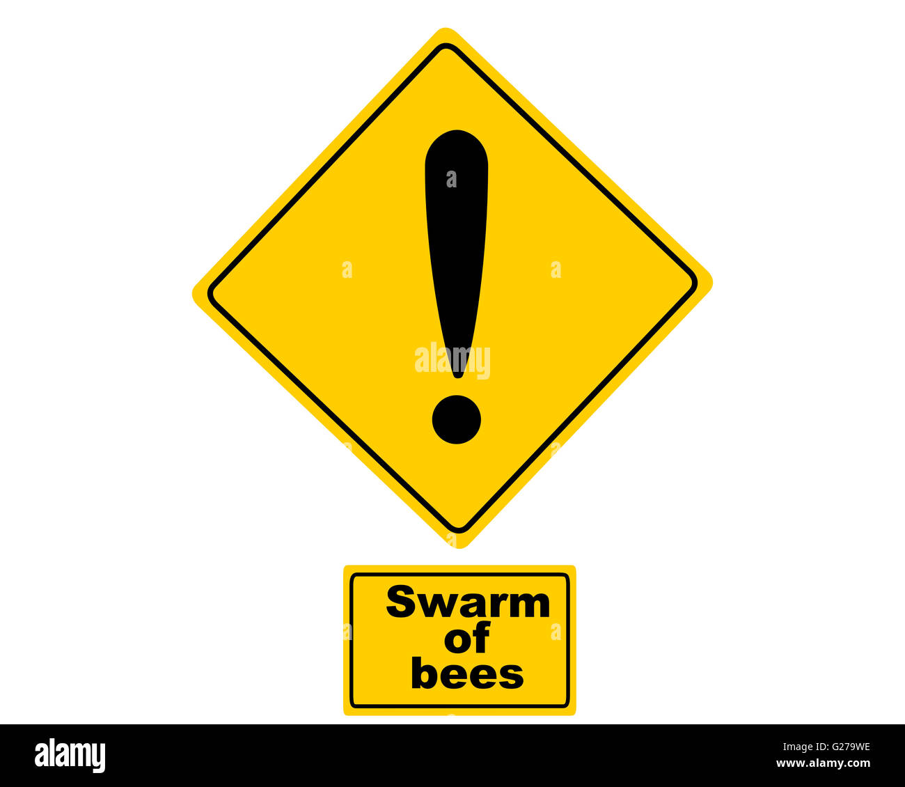 Additional sign on white background Stock Photo - Alamy