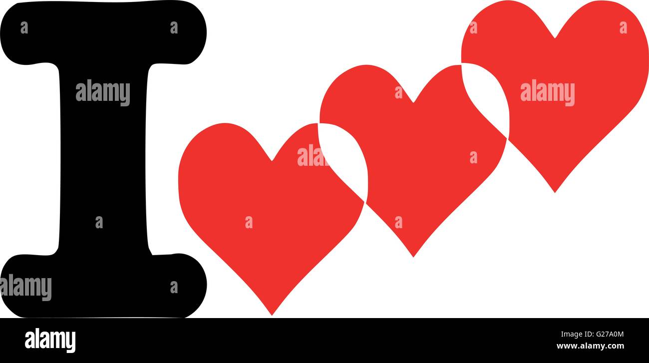 Triple love symbol hi-res stock photography and images - Alamy
