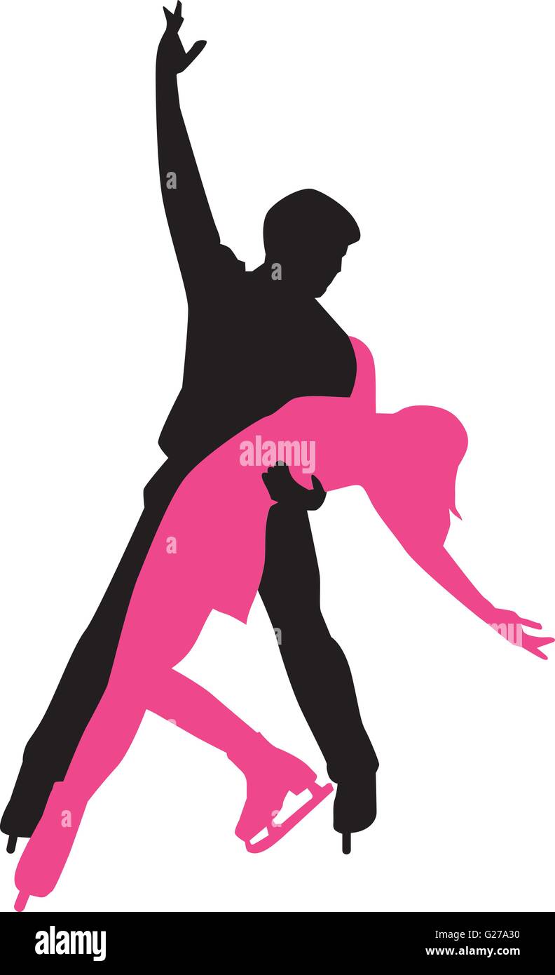 Ice Dancing Couple Stock Vector Image & Art - Alamy