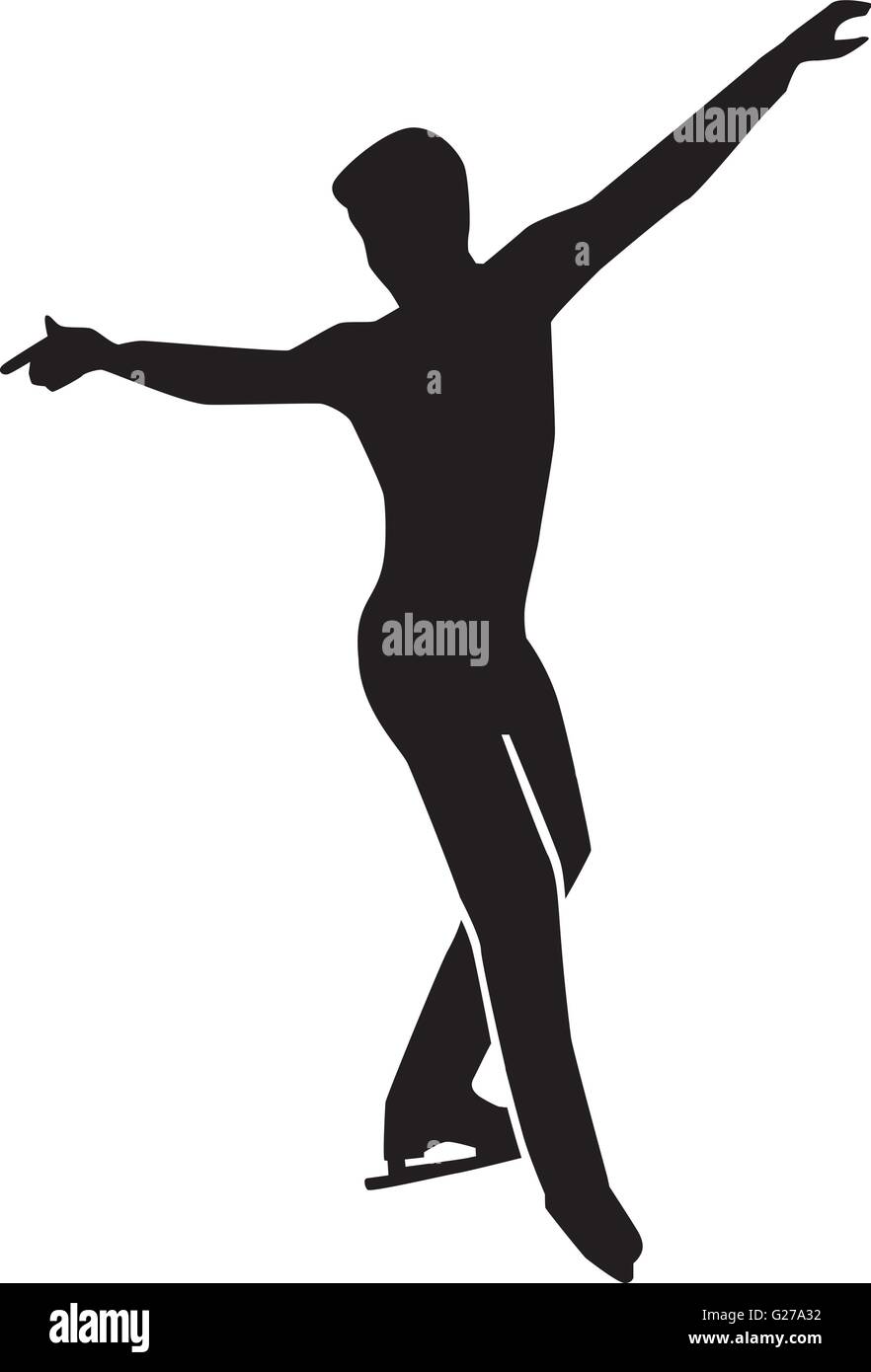 Figure Skating Single Man Stock Vector Image & Art - Alamy