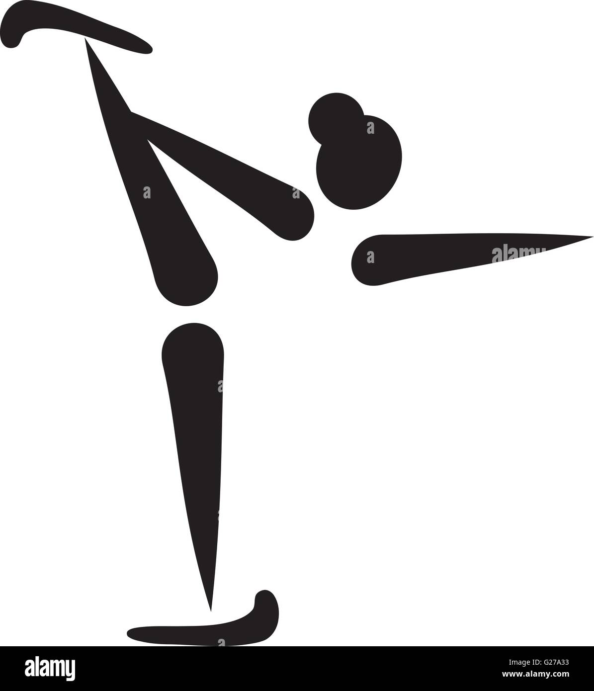 Figure Skating Woman Icon Stock Vector Image & Art - Alamy