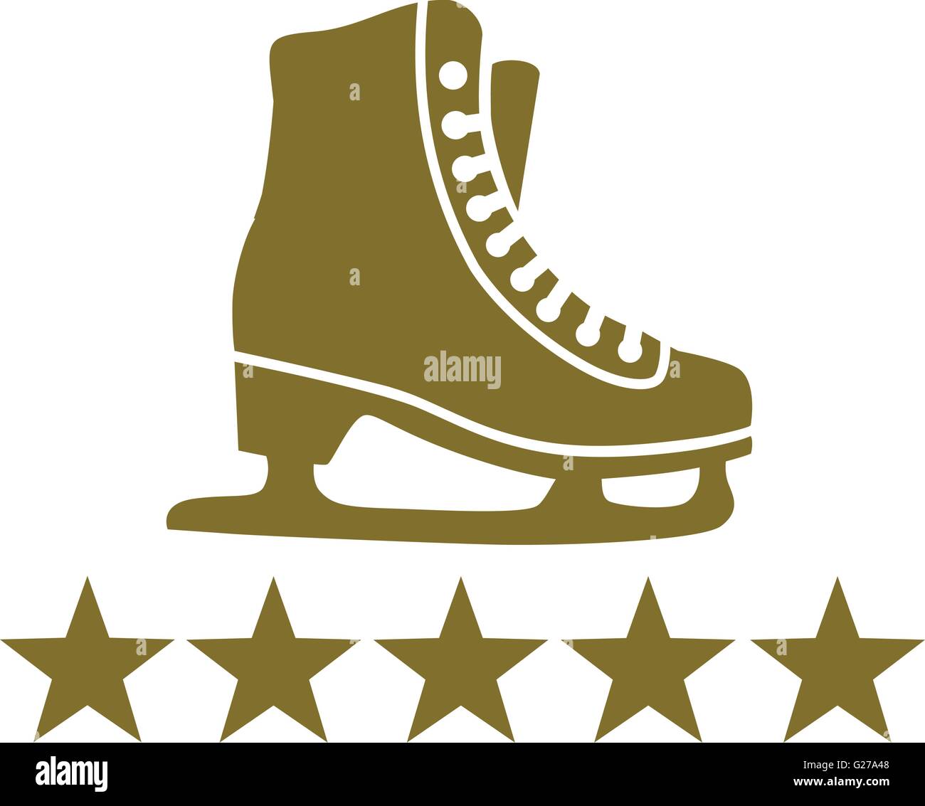 Ice Skates Stars Stock Vector Image & Art - Alamy