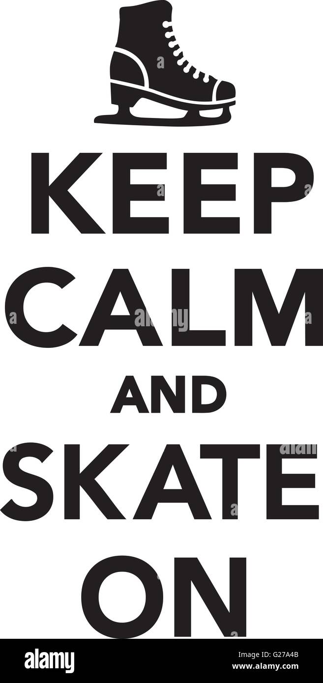 Ice skate skates skating iceskating Stock Vector Images - Alamy