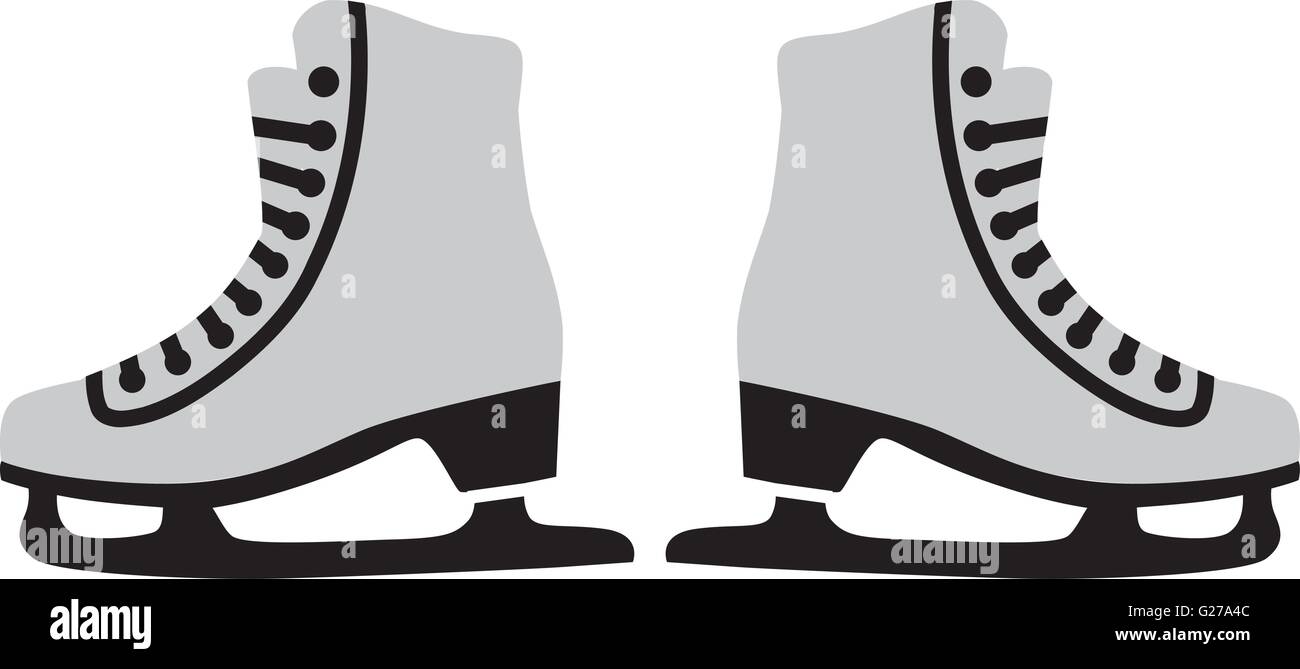 Ice skate skates skating iceskating Stock Vector Images - Alamy
