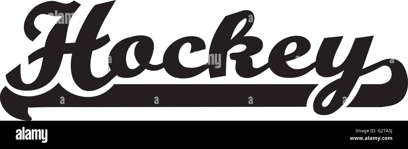 Hockey Retro Font Stock Vector Image & Art - Alamy