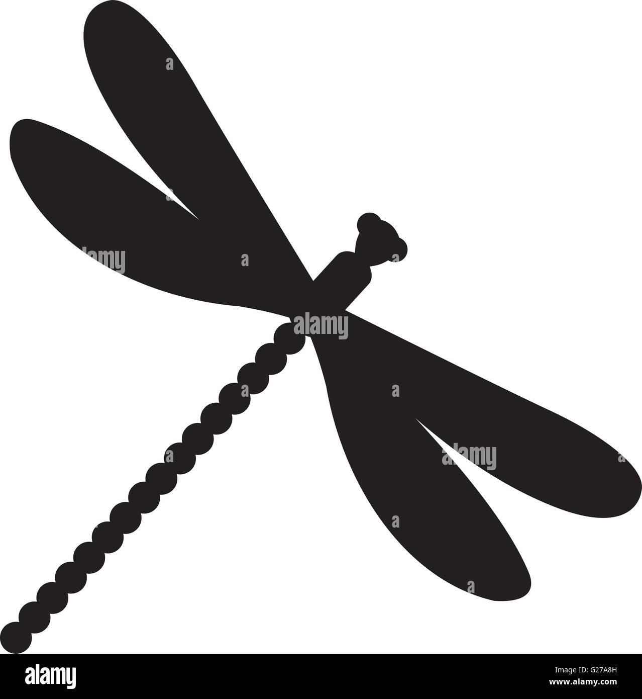 Silhouette Dragonfly Silhouette Dragonfly Vector Stock Photos ...