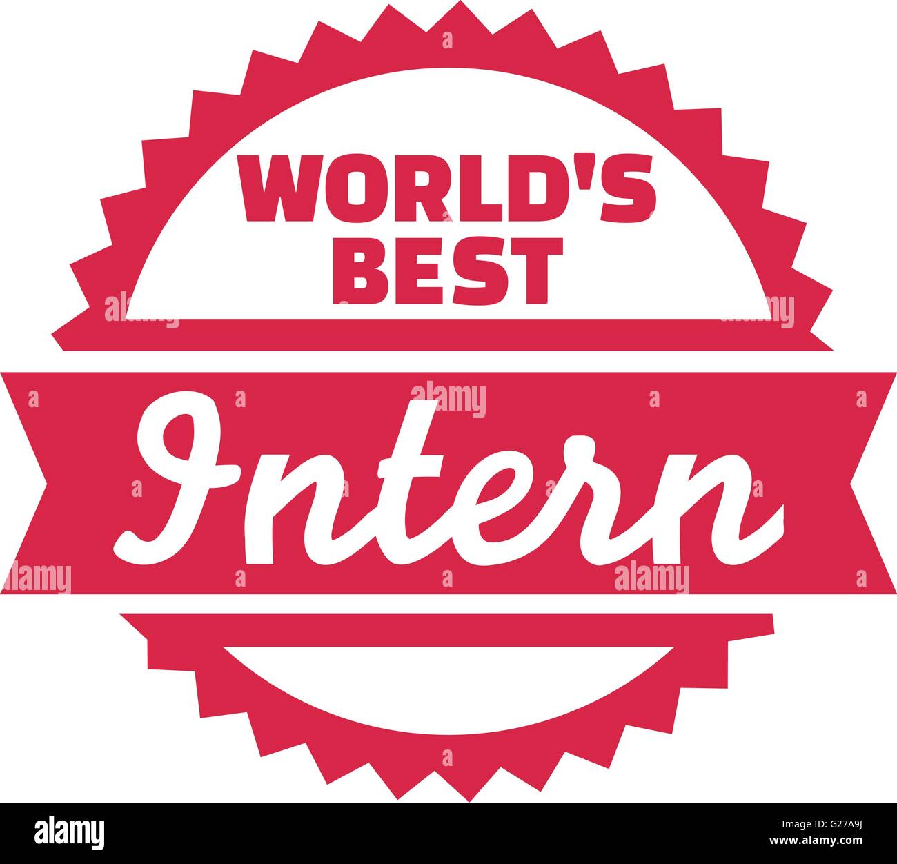 World's Best Intern Badge Stock Vector Image & Art - Alamy