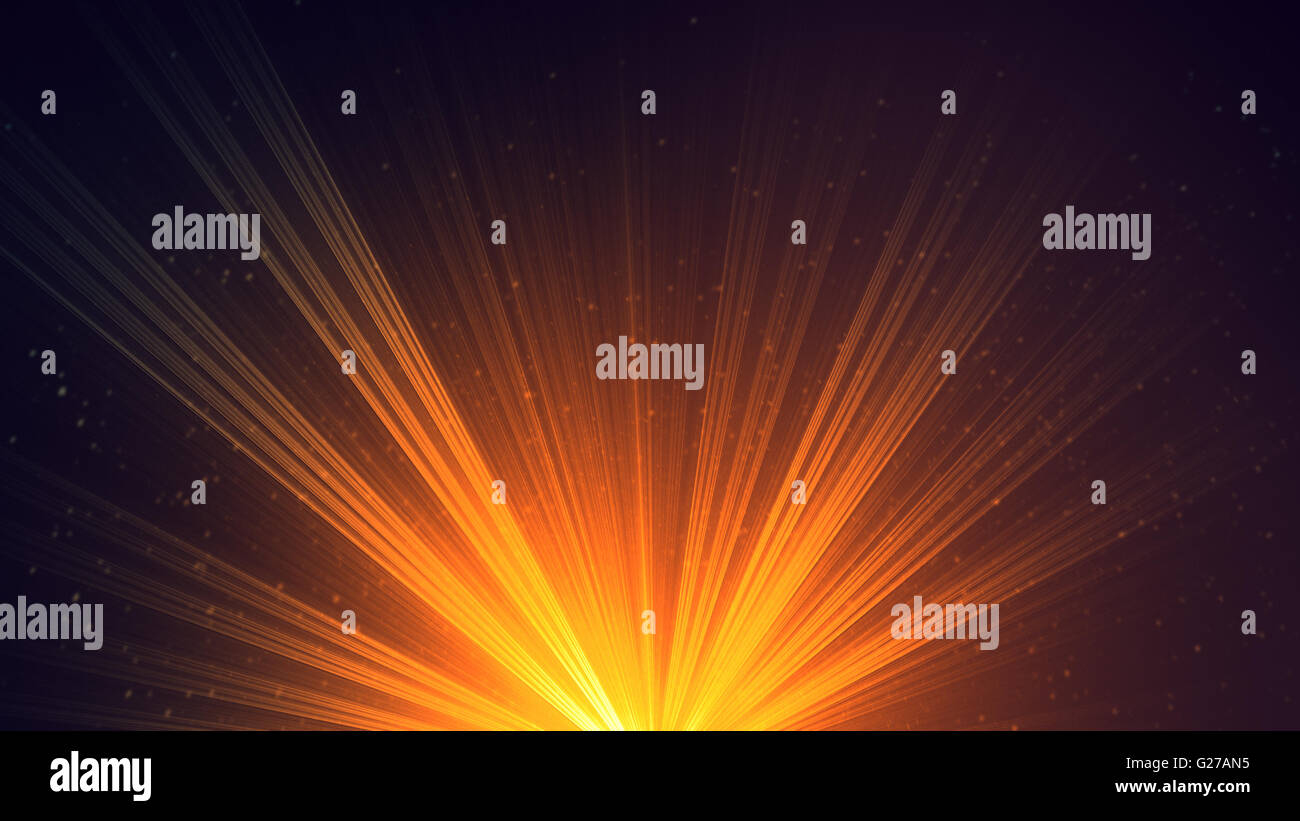 Futuristic Luminous Beams Stock Photo - Alamy