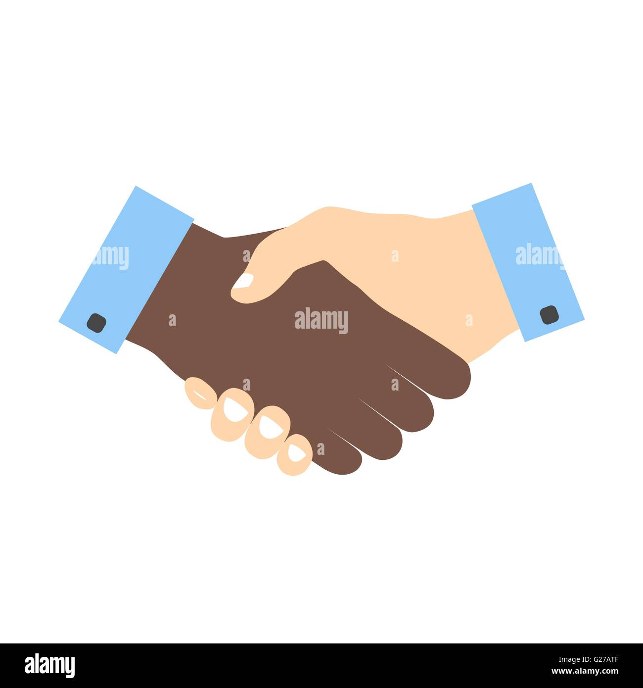 Handshake icon colored Stock Vector Image & Art - Alamy