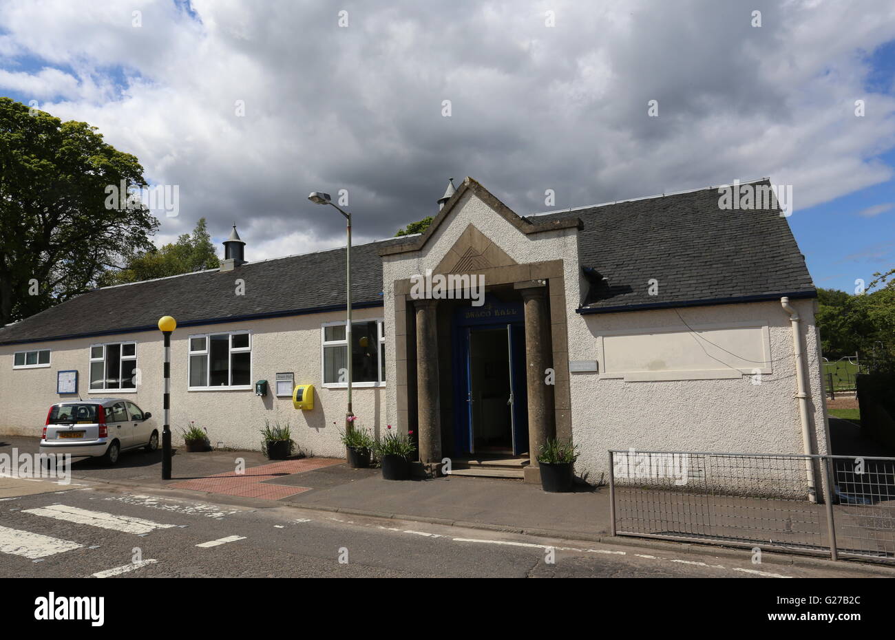 Exterior of Braco village hall Scotland May 2016 Stock Photo - Alamy