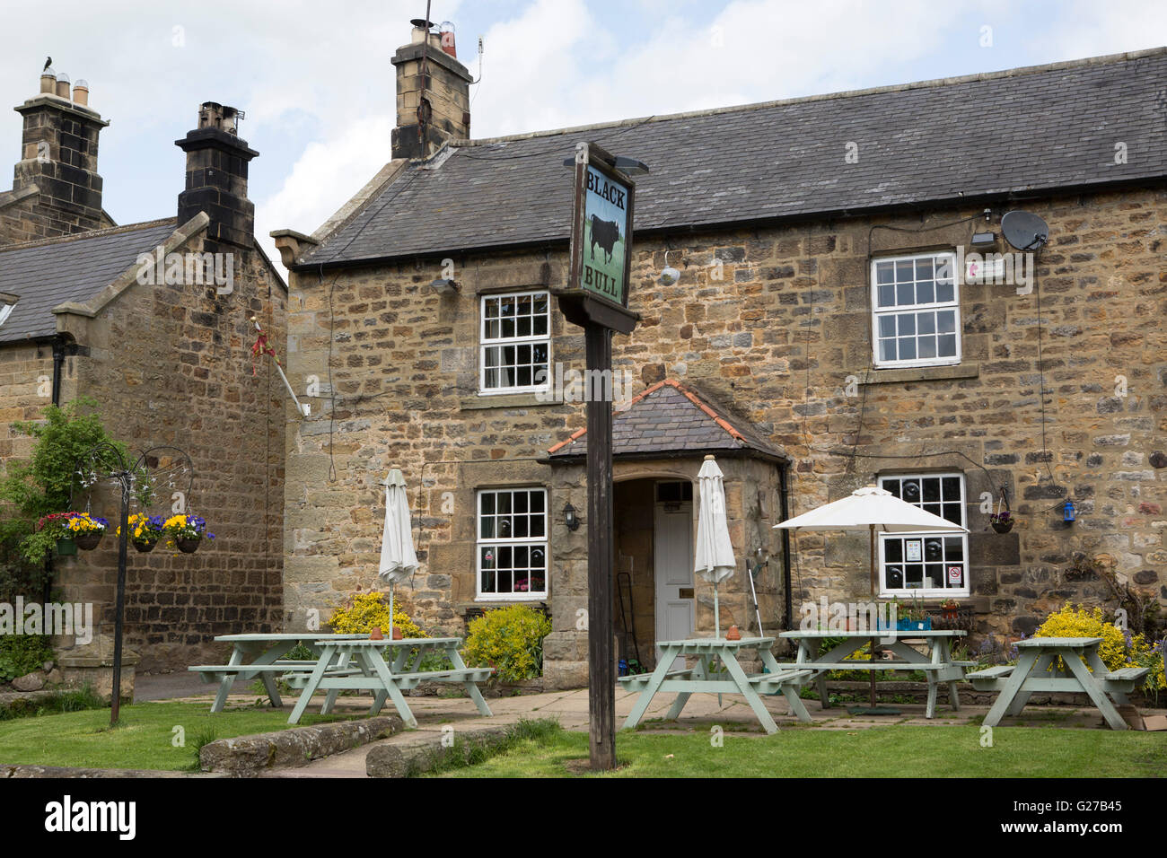 Matfen village hi-res stock photography and images - Alamy