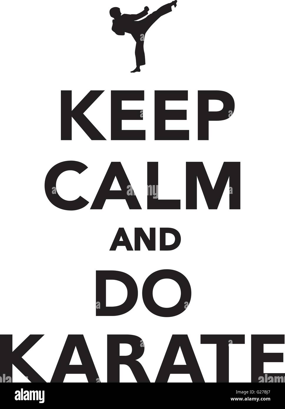 Calm fighter Stock Vector Images - Alamy