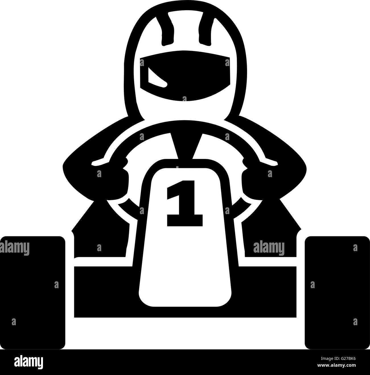 Kart racer icon Stock Vector Image & Art - Alamy