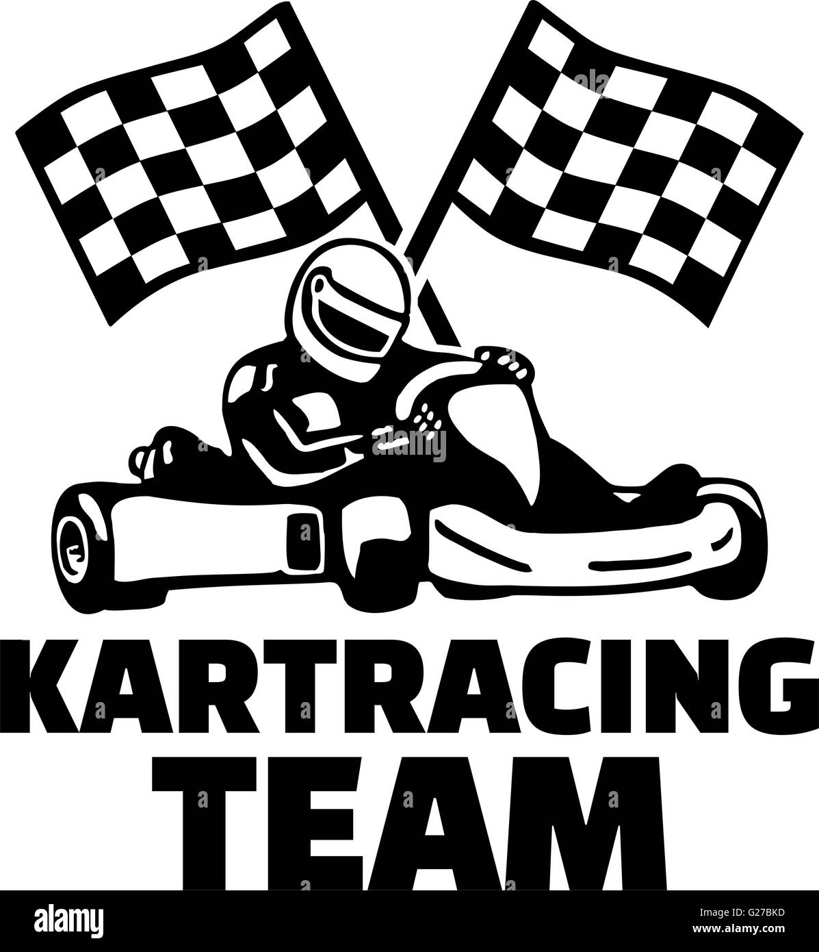 Flags go kart hi-res stock photography and images - Alamy