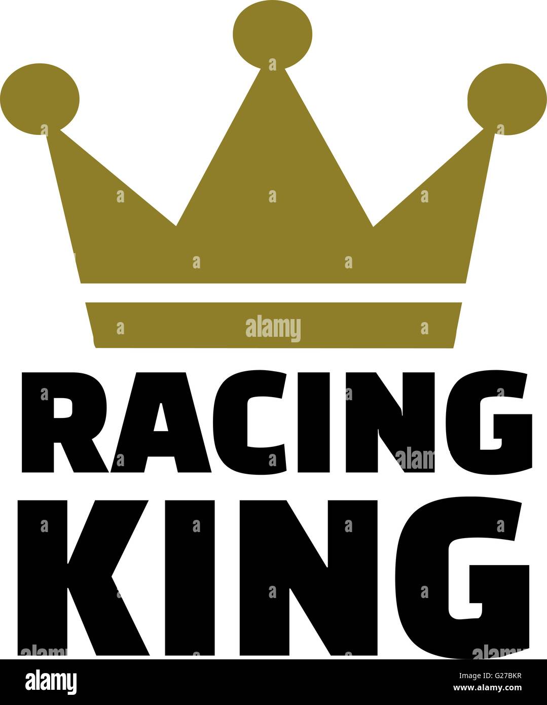 Racing king with crown Stock Vector Image & Art - Alamy
