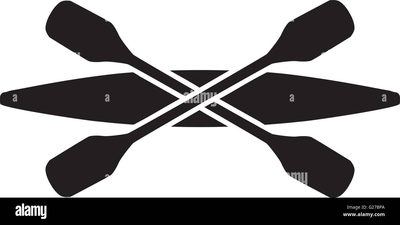 Paddles silhouette Stock Vector Images - Alamy