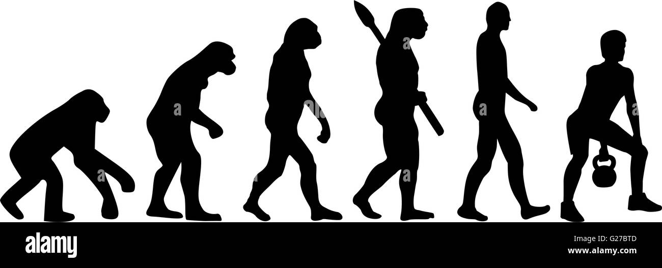 Fitness evolution Black and White Stock Photos & Images - Alamy