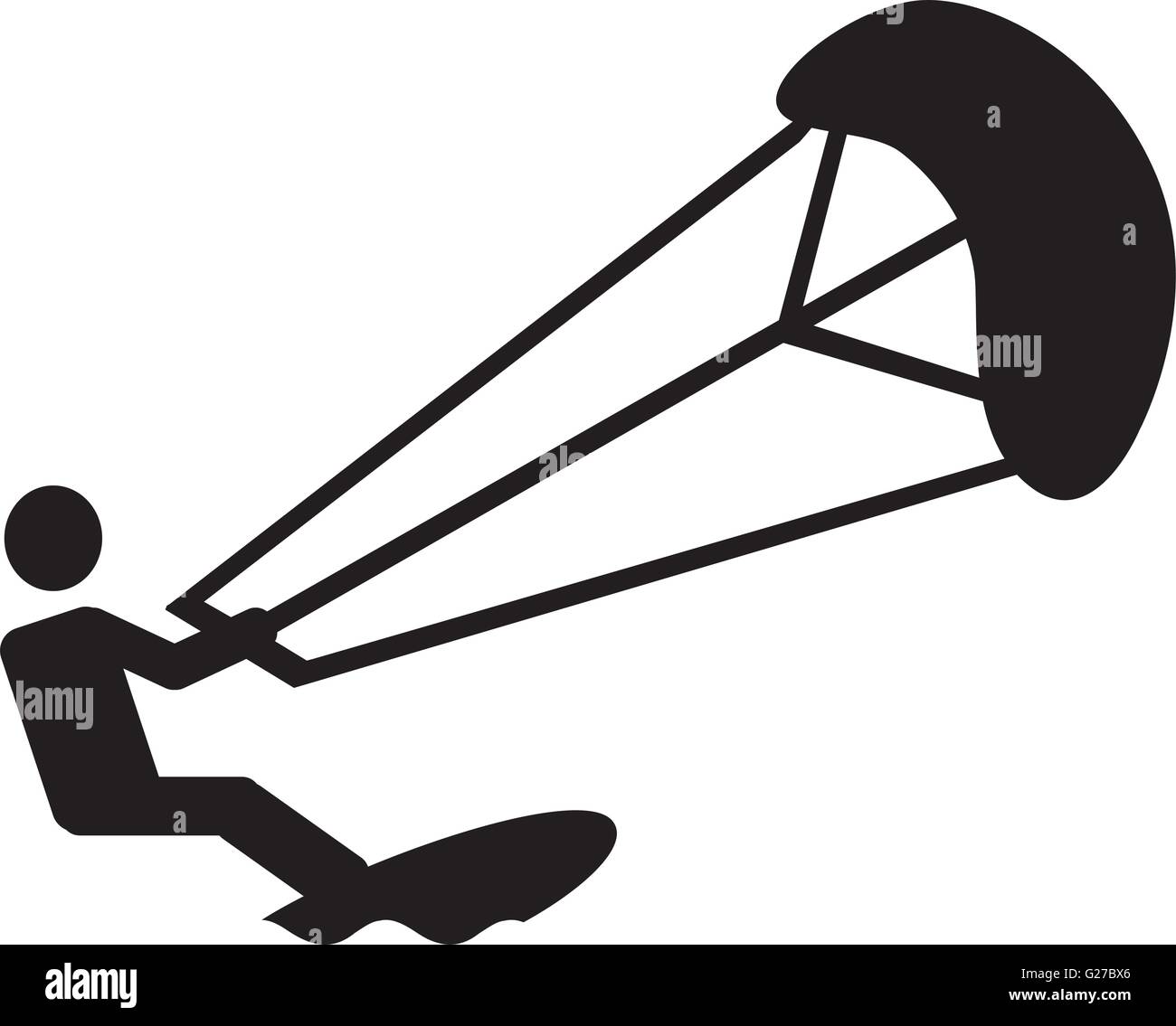 Kitesurf competition Stock Vector Images - Alamy