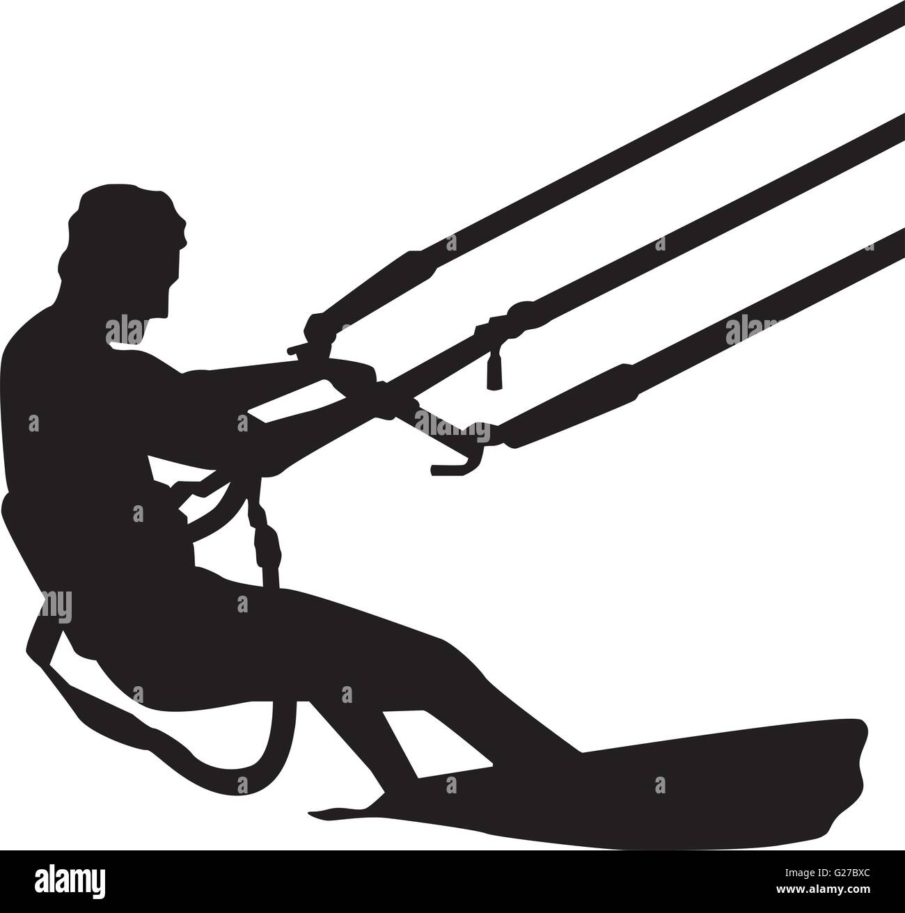 Kite silhouette Stock Vector Images - Alamy