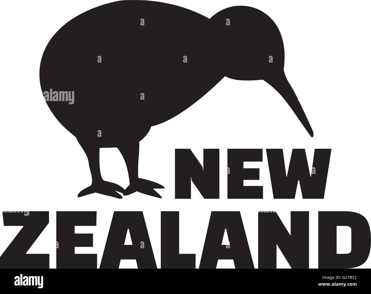 Kiwi bird New Zealand Stock Vector Image & Art - Alamy