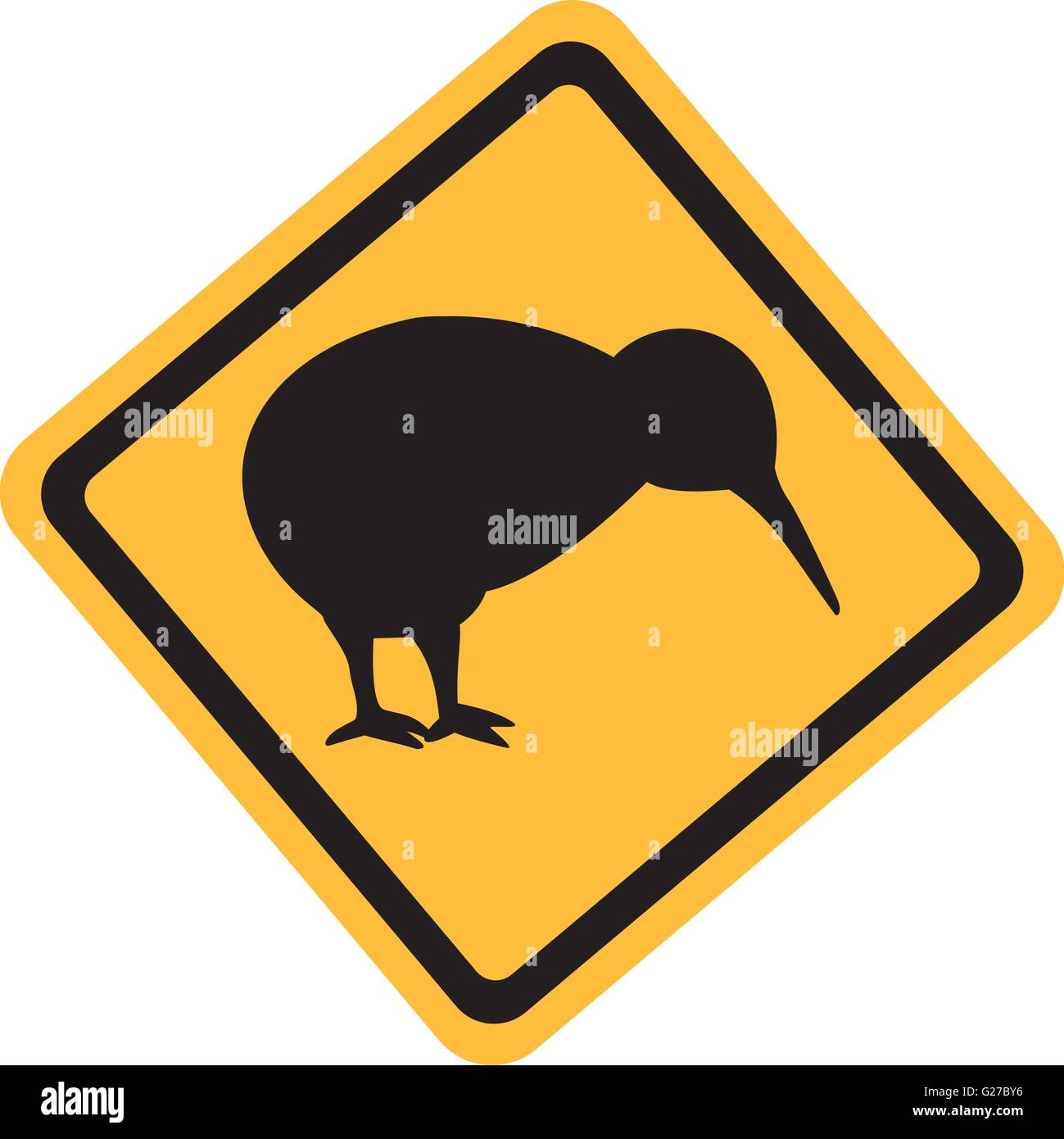 Kiwi bird sign Stock Vector Images - Alamy