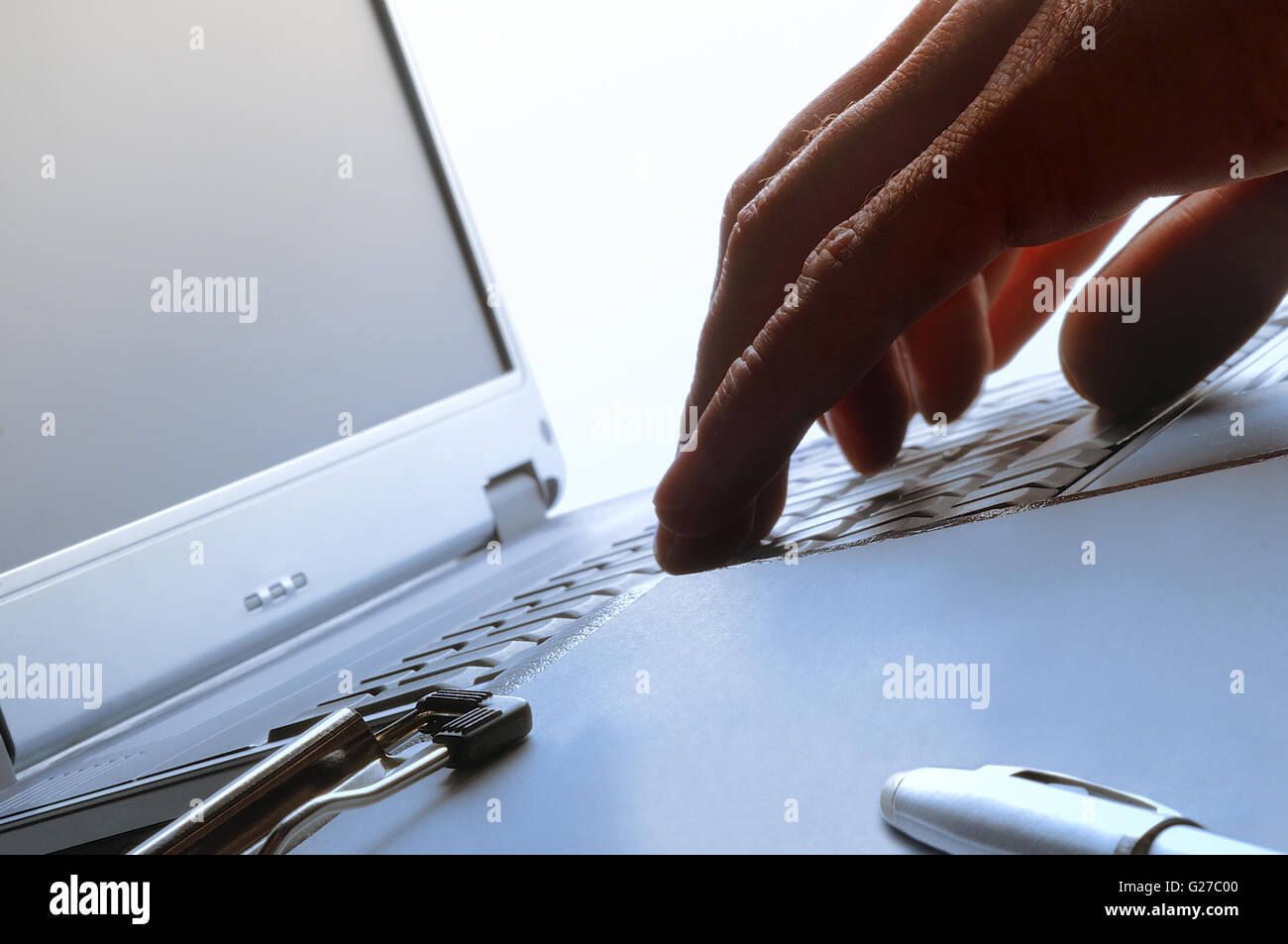 Backlit typing hi-res stock photography and images - Alamy