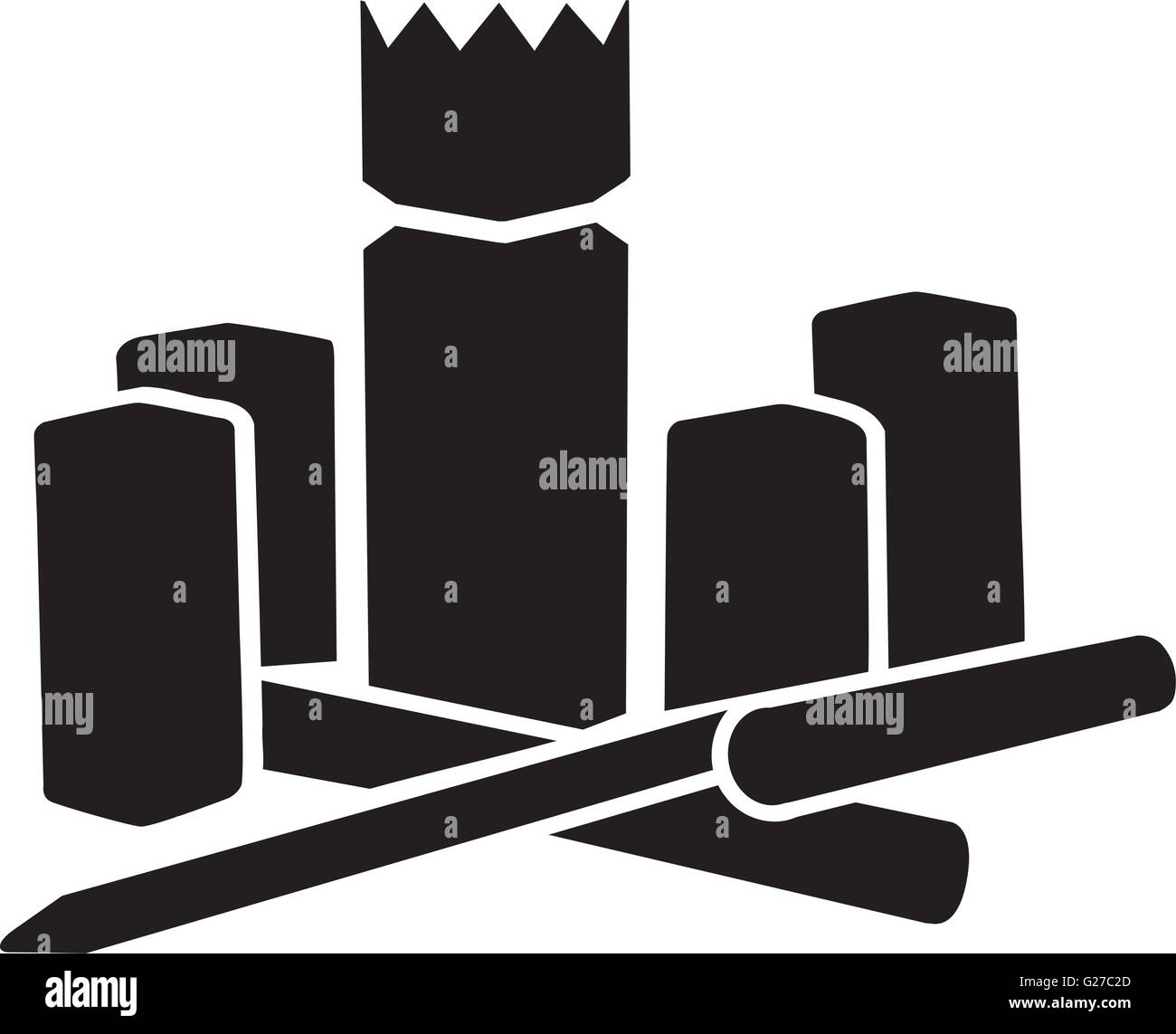 Kubb Stock Vector Images - Alamy