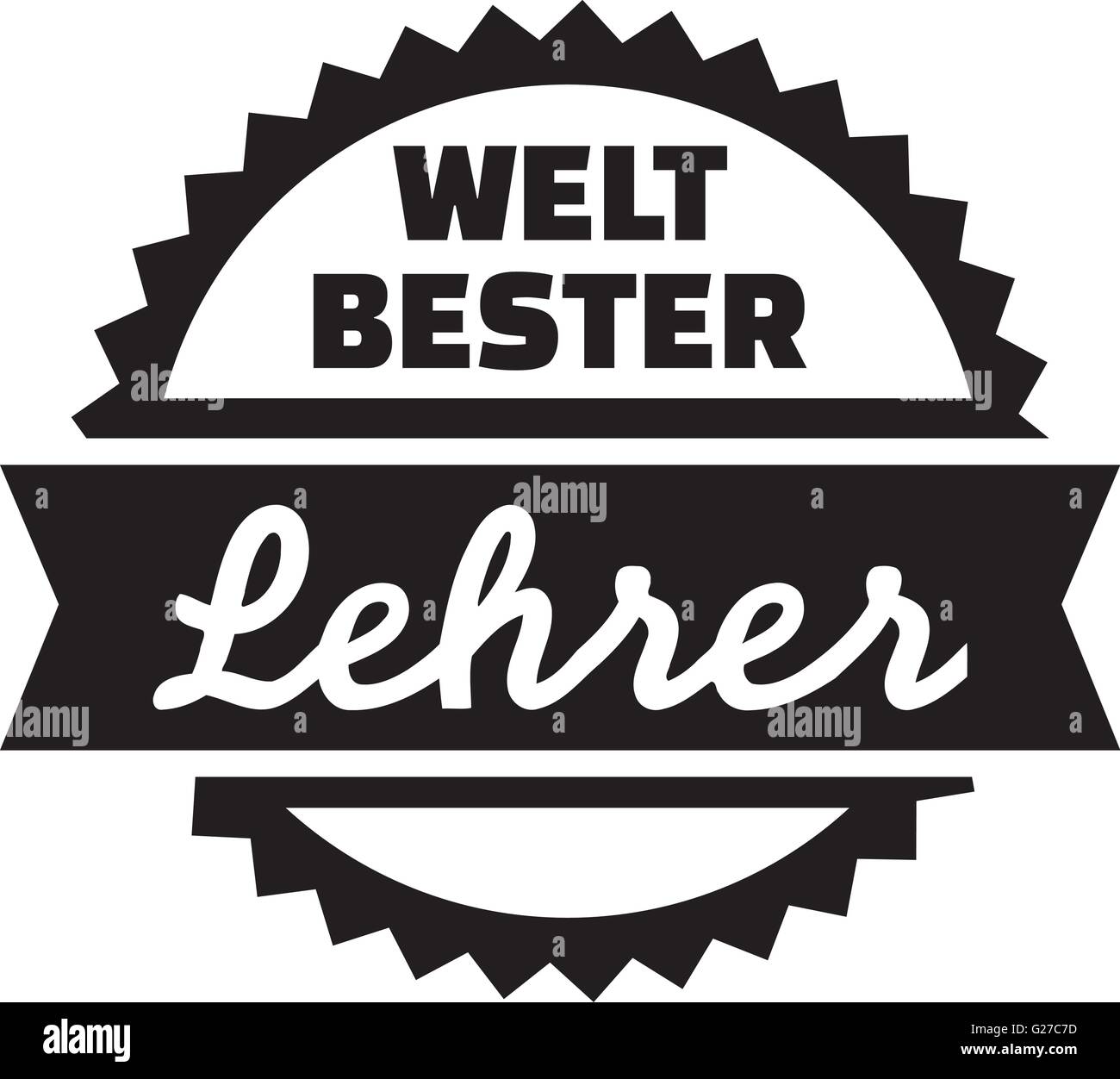 World's best teacher button german Stock Vector Image & Art - Alamy