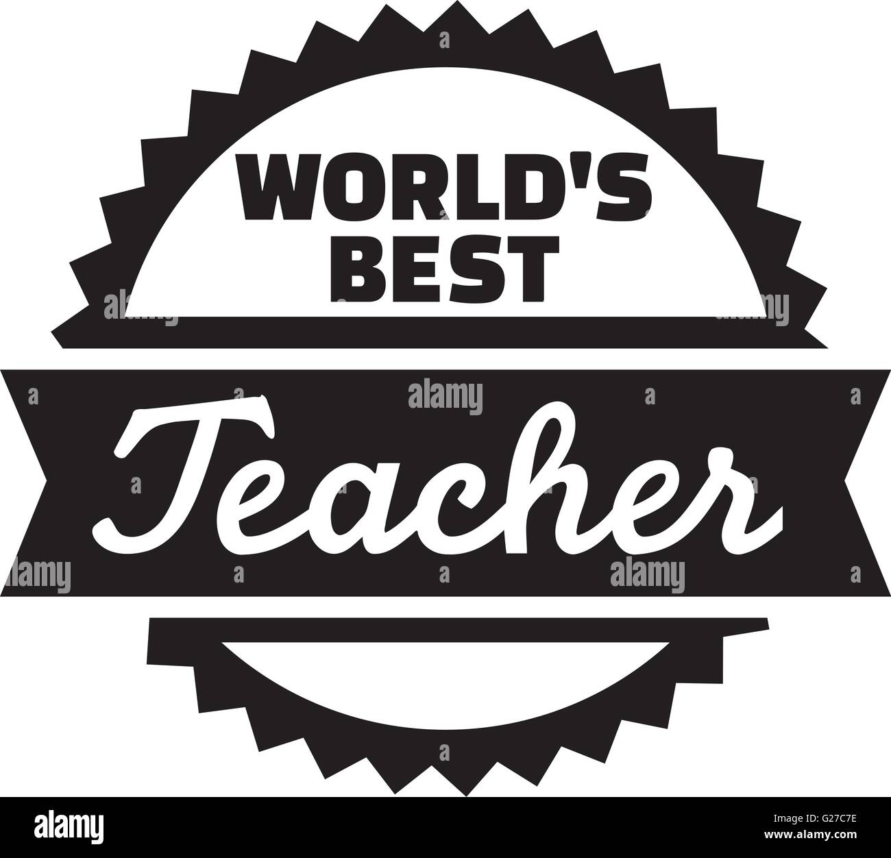 World’s best teacher Stock Vector Images - Alamy