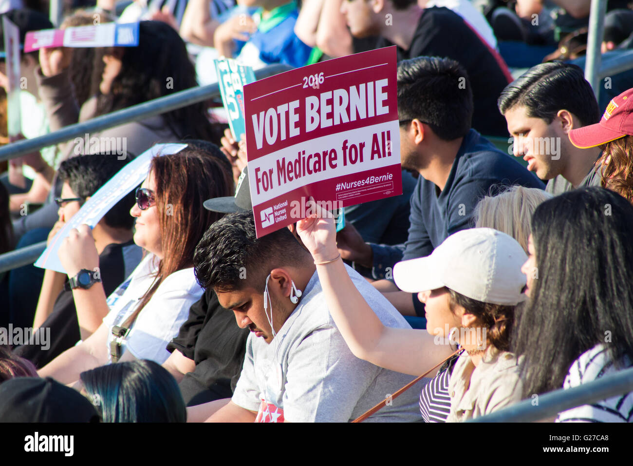 The Crowd at the Rally for Vermont Senator and Democratic presidential ...