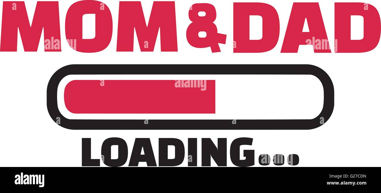 Mom and Dad Loading Stock Vector Image & Art - Alamy