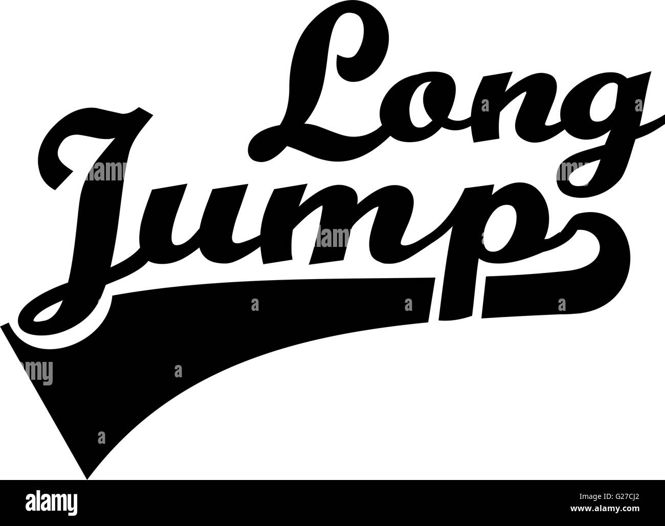 Long jump logo hi-res stock photography and images - Alamy