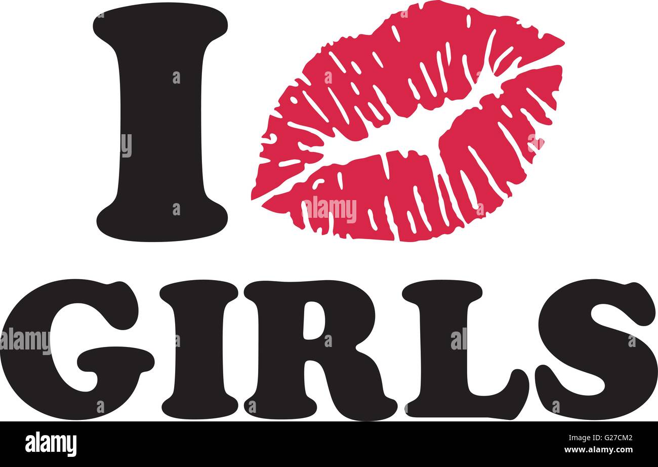 I kiss girls Stock Vector Image & Art - Alamy