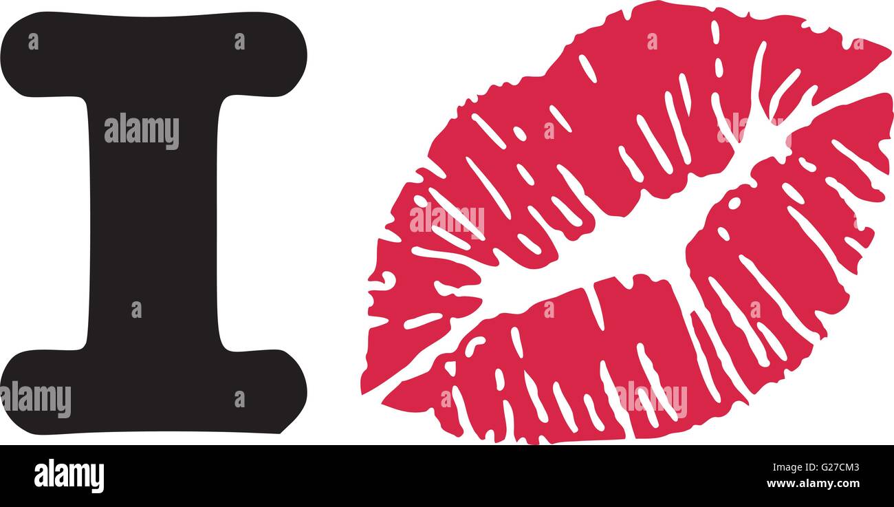 I kiss you with lips Stock Vector Image & Art - Alamy