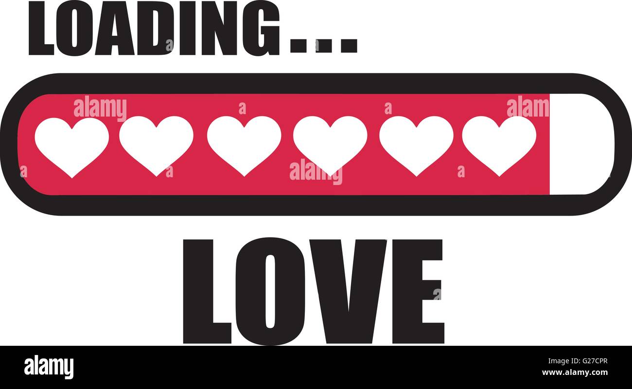 Love is Loading with Loading bar Stock Vector Image & Art - Alamy
