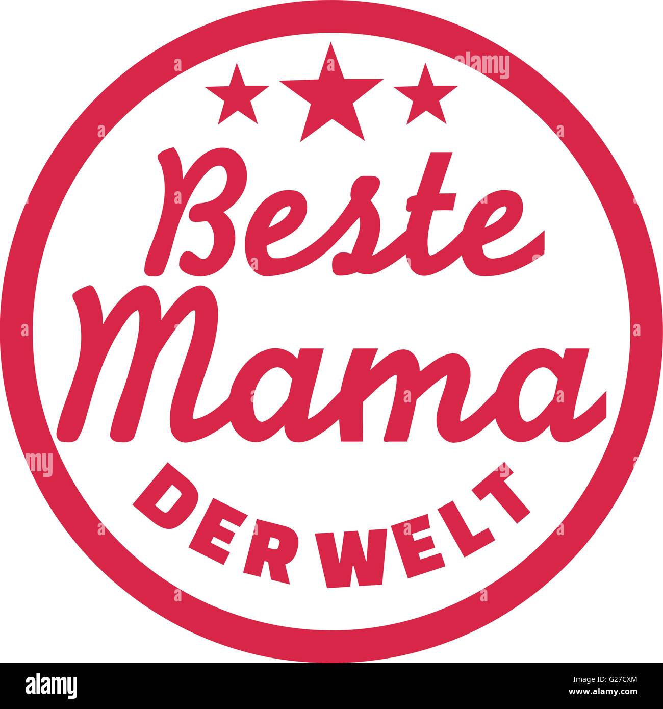 Happy mothers day german Stock Vector Images - Alamy