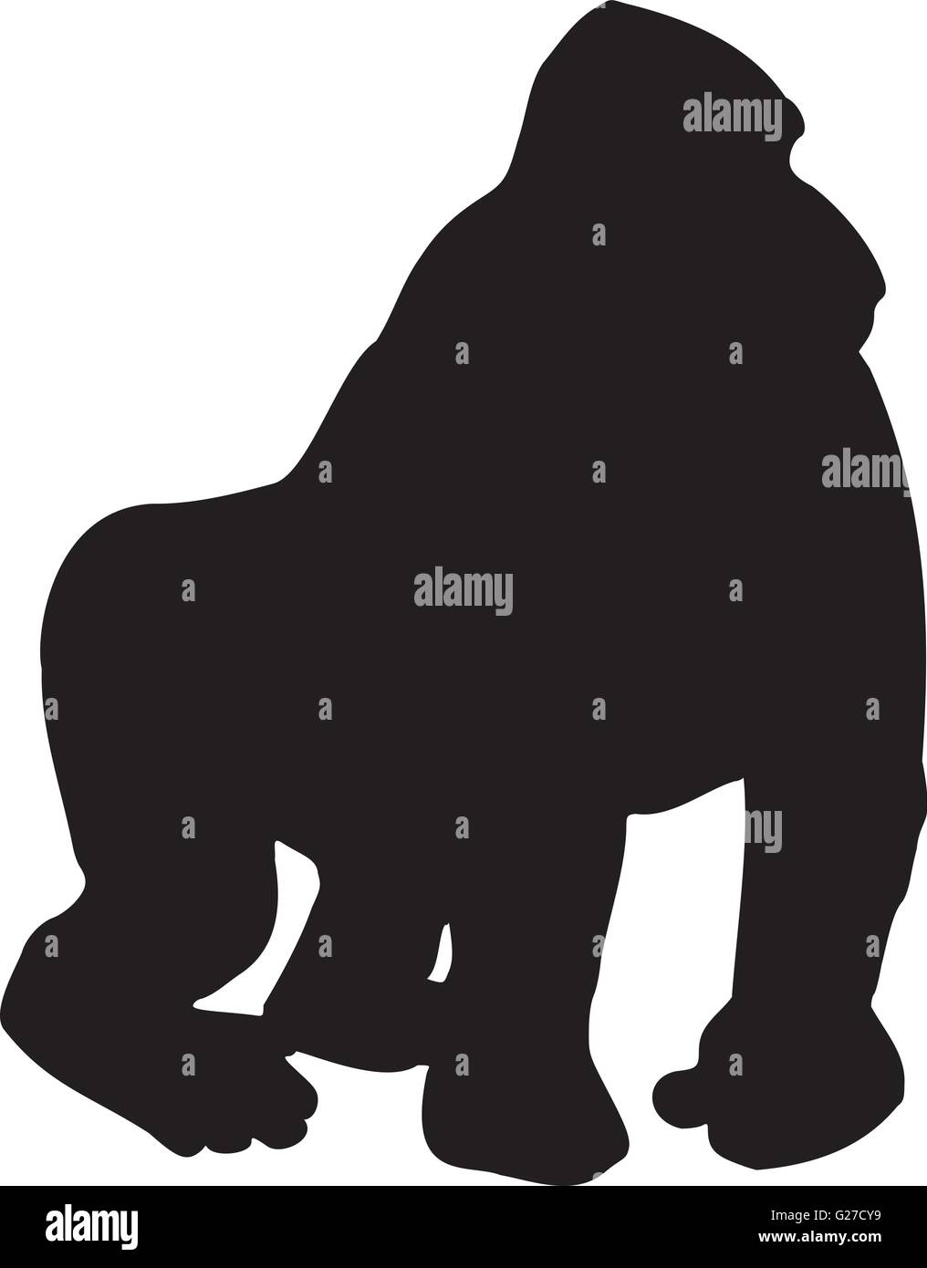 Silverback Gorilla Silhouette